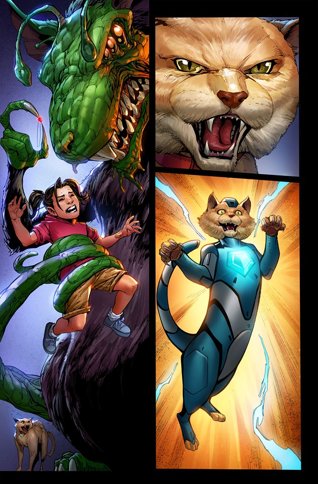 Shane Davis' Starlight Cats: Merlion Rising Comic | IndieCron | THE ...